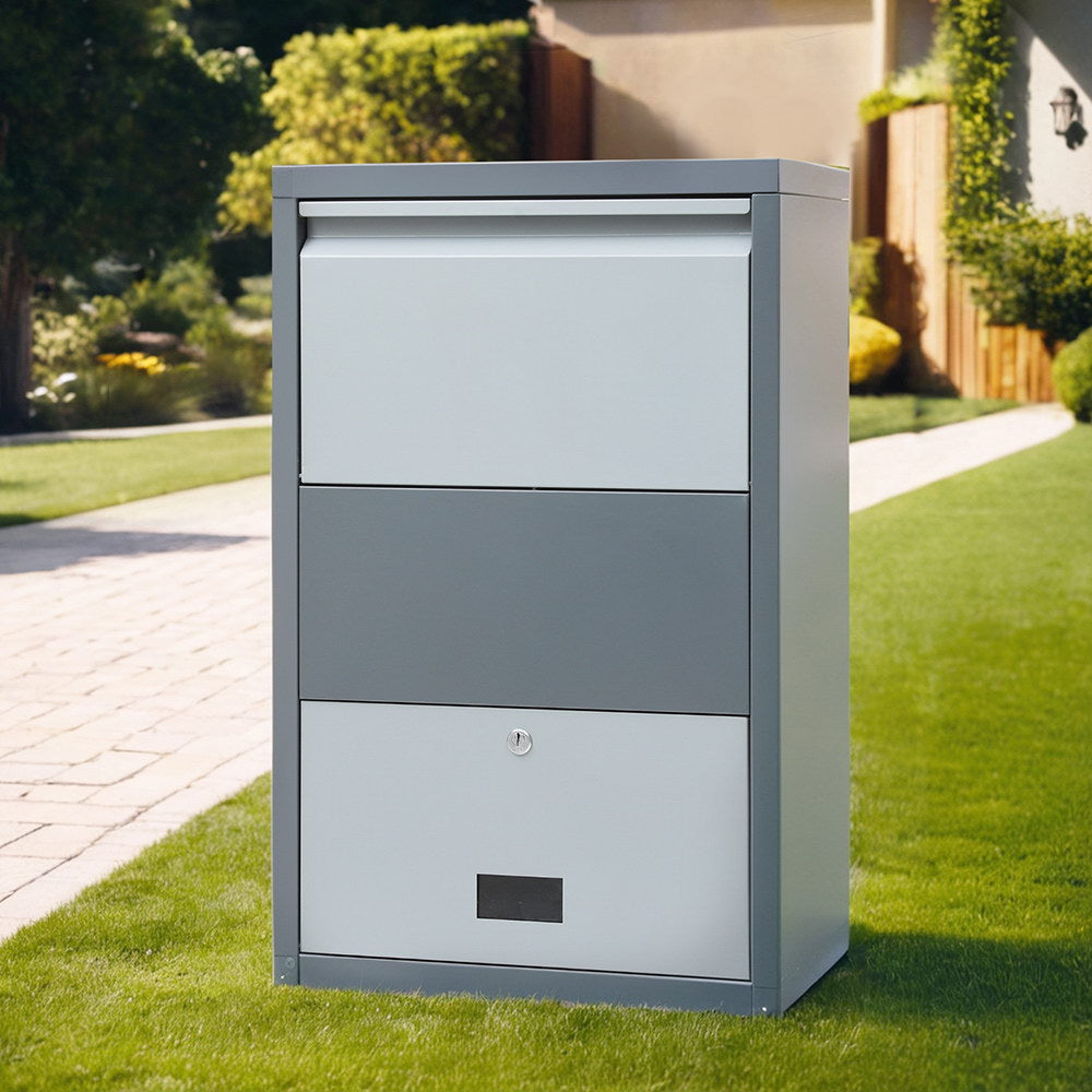 Gardeon Parcel Letterbox Drop Box Package Grey – Garden Yard